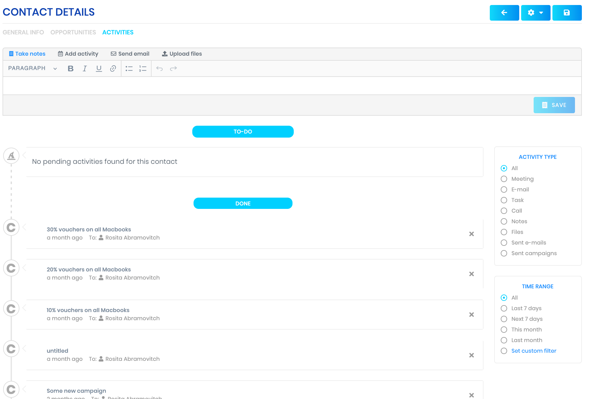 ZOOM CRM | The contact management solution